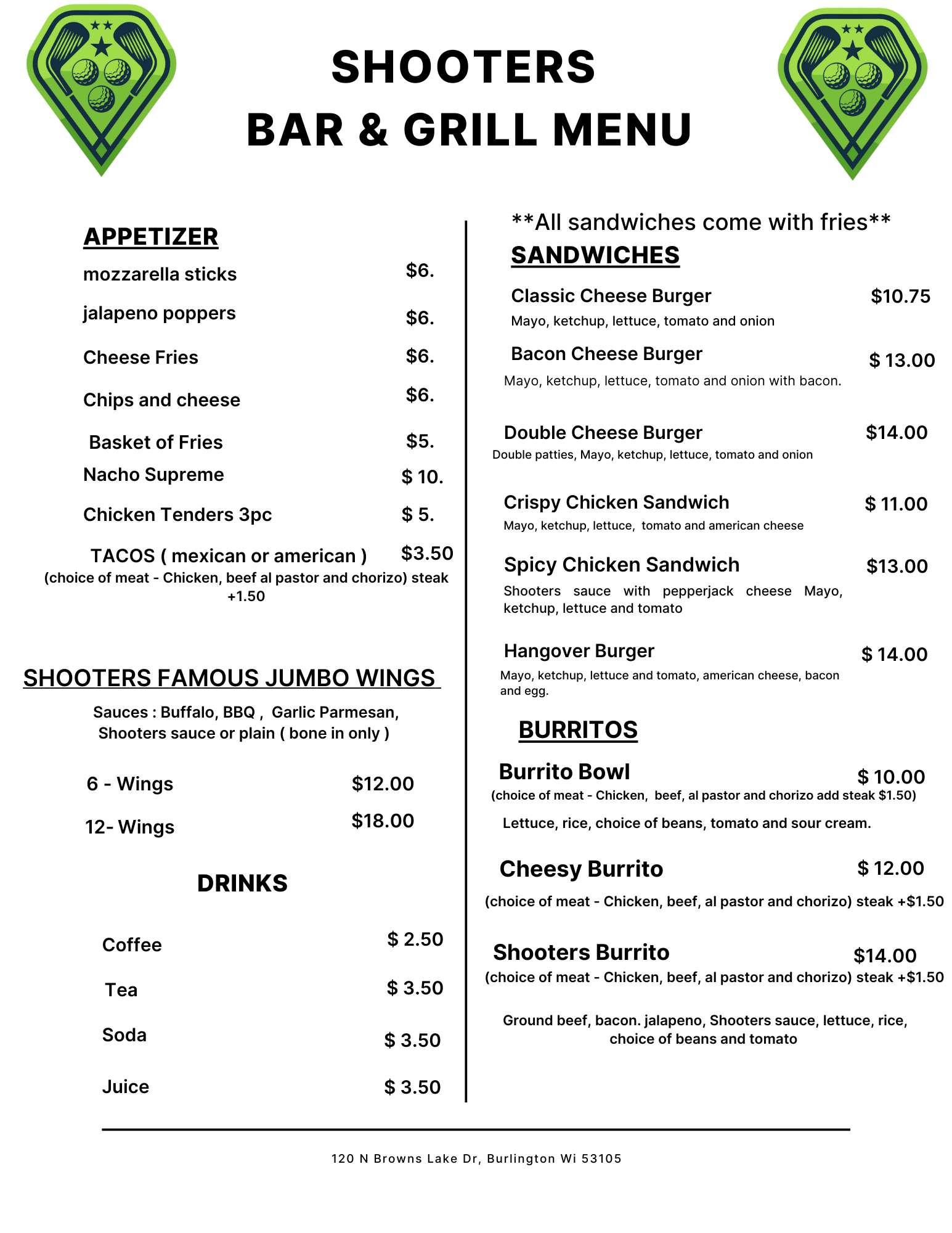 Shooters Tavern & Golf Simulators – Welcome to Shooters! Golf ...